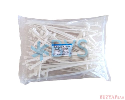 Dübelli Kablo Bağı ( Klips ) 50'lik - Üyelere Özel + KDV
